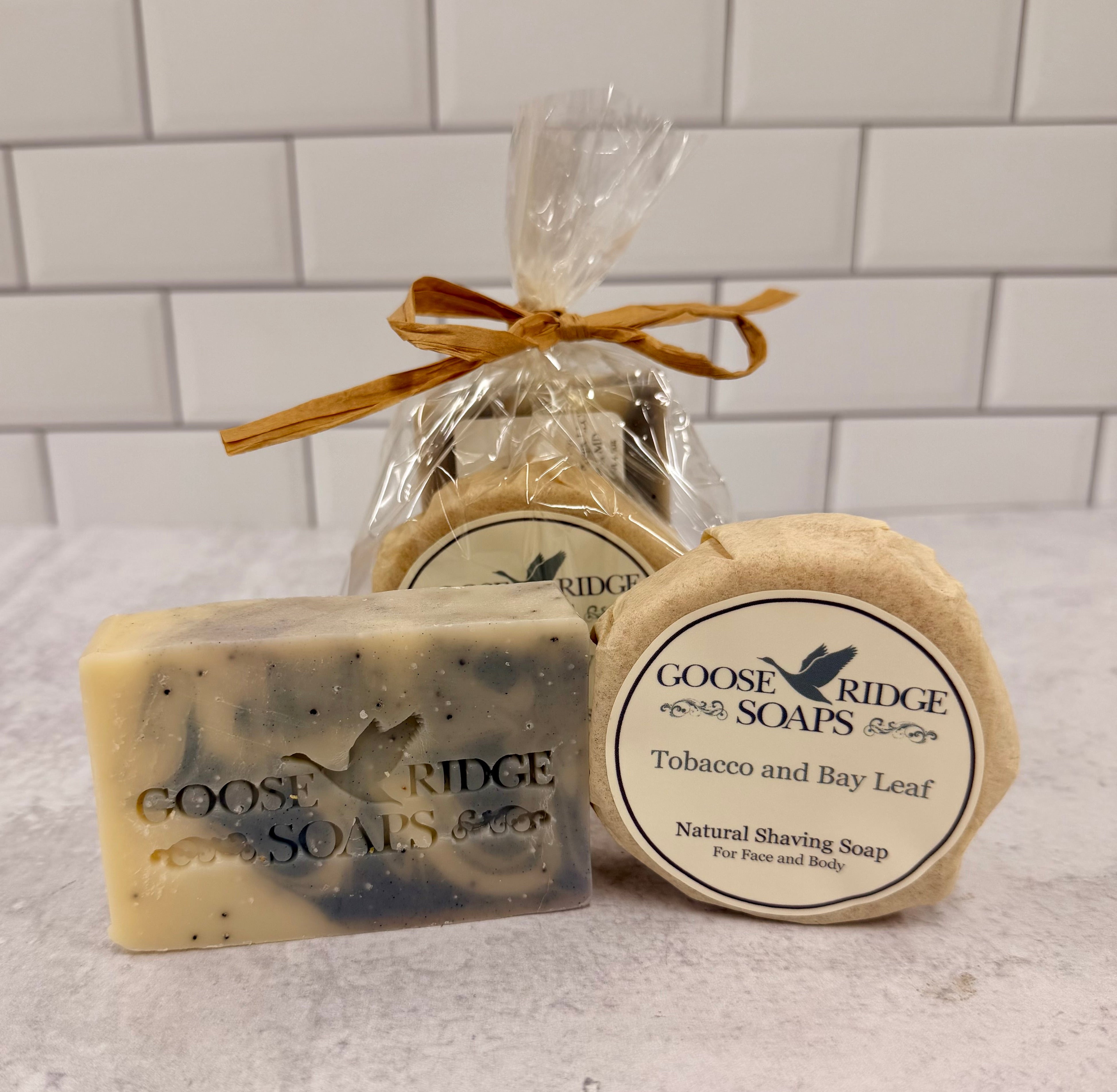 Soap and Shave Gift Set - Tobacco & Bay Leaf – Goose Ridge Soaps, LLC
