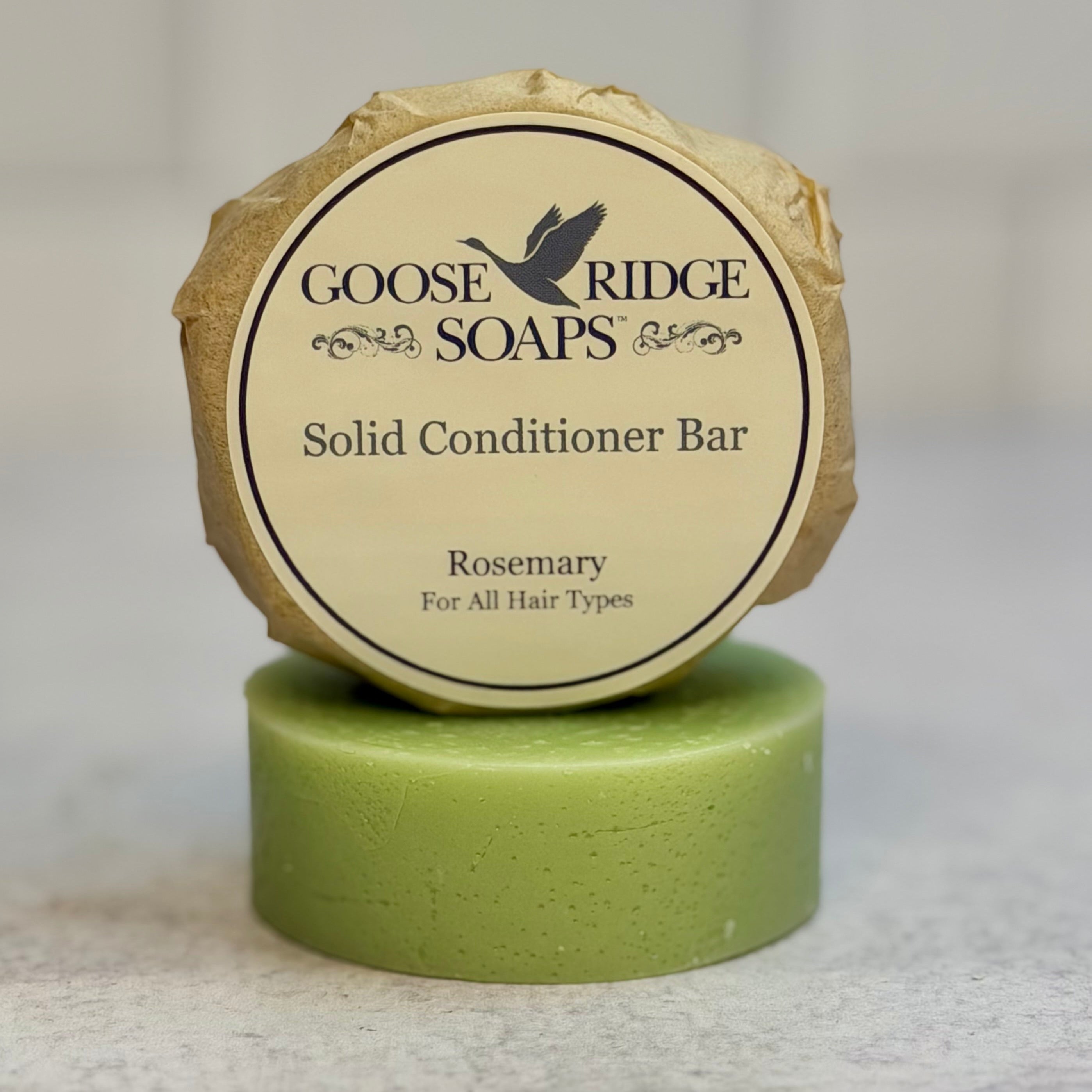 Solid Conditioner Bar (Rosemary) - For All Hair Types – Goose Ridge ...